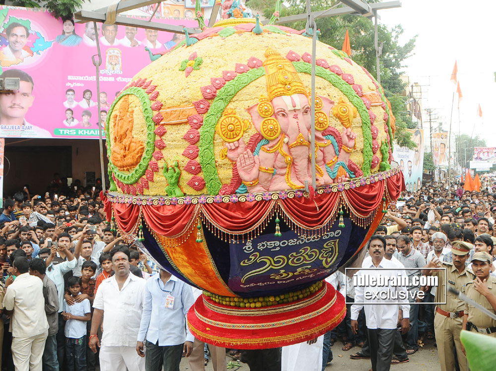 Ganesh Idol 2012 at Khairatabad, Hyderabad