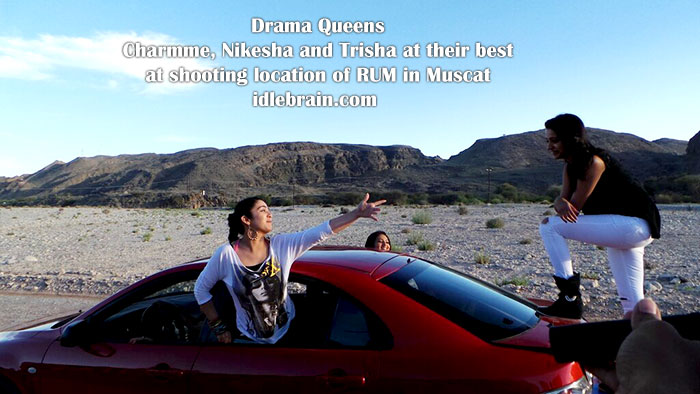 Drama Queens Charmme and Trisha pose for fun - Telugu cinema news