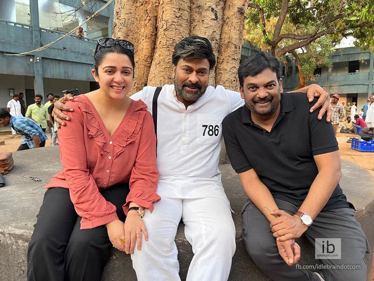 Star Director Puri Jagannadh Joins The Shoot Of Megastar Chiranjeevi ...