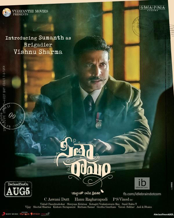 Introducing Sumanth As Brigadier Vishnu Sharma In Dulquer Salmaan, Hanu ...